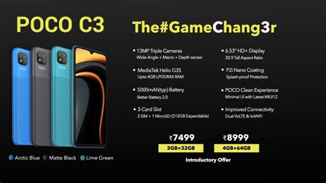 Poco C3 arrives in India as a rebranded Redmi 9C - Enepsters