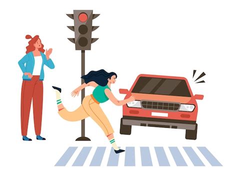 Ilustração De Design Gráfico Plano Do Conceito De Pista De Pedestres No