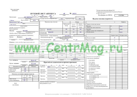 Бланк Путевой Лист Грузового Автомобиля Рб Cofreeware