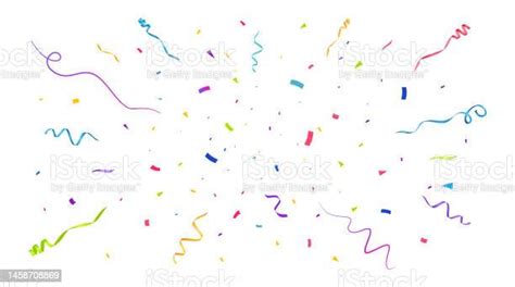색종이 벡터 배경입니다 다채로운 색종이 디자인을 가진 파티 디자인 색종이 조각에 대한 스톡 벡터 아트 및 기타 이미지 색종이 조각 다중 색상 색상 묘사 Istock