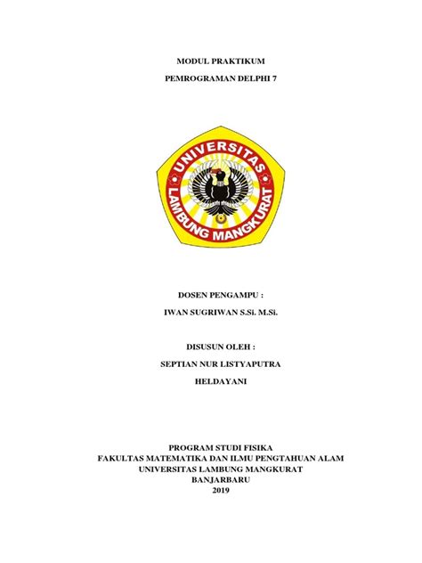 Modul Pengenalan Delphi 7 Pdf Komputer