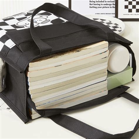 컬러 체크 대용량 책가방 에코백 다용도 어린이 손가방 에코백 숄더백 에이블리