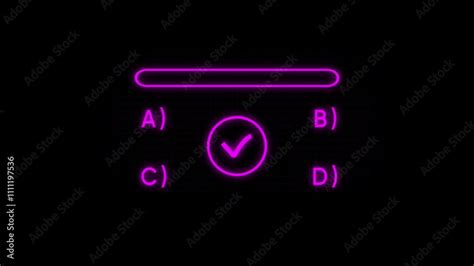 quiz animation template with black and grid line background quiz line