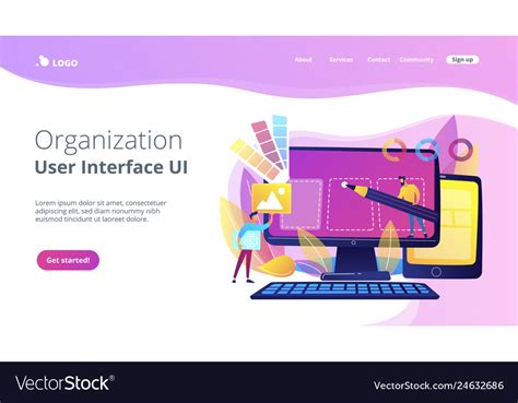 Web Design Development Concept Royalty Free Vector Image