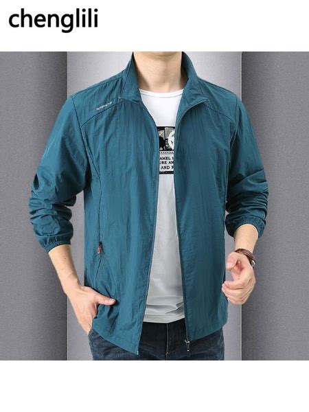 Куртка Мужской Карманы синий без воротника Полиэфирный шелк размер 56