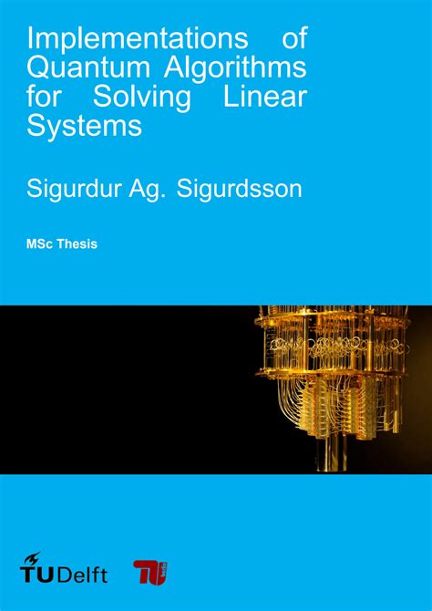 solution implementations of quantum algorithms for solving linear