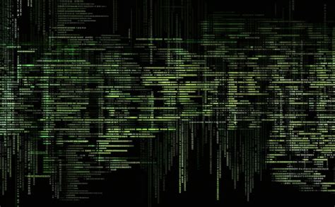 Premium Photo Matrix Code Lines Digital Pattern Technology Background