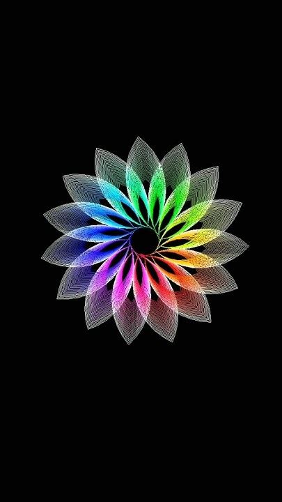 Colourful Flowers Using Python 🐢🔥shortspythonprogramming Youtube