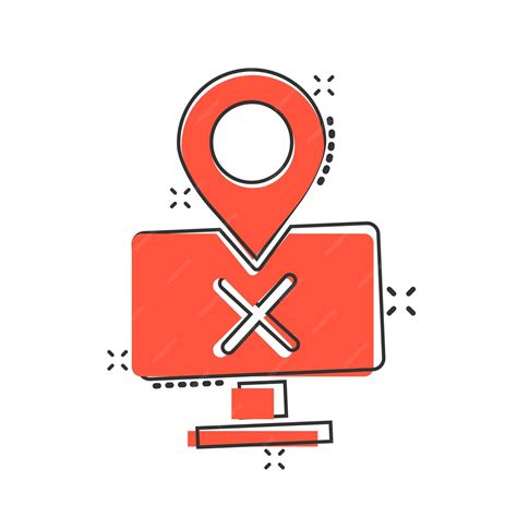 Premium Vector Computer Navigation Icon In Comic Style