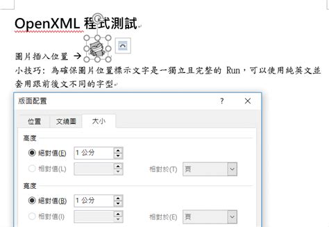 使用 Open XML SDK 在 Word 插入圖片 黑暗執行緒