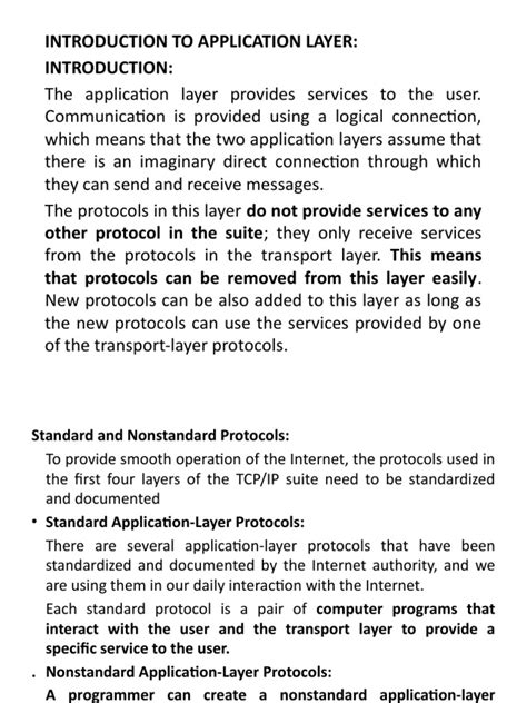 Introduction To Application Layer Download Free Pdf Hypertext