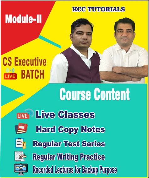 Best Cs Executive Live Online Classes And Video Lectures In India Kcc Tutorials