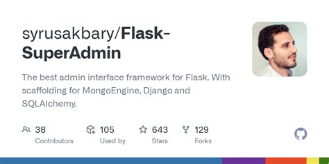 Github Syrusakbaryflask Superadmin The Best Admin Interface Framework For Flask With