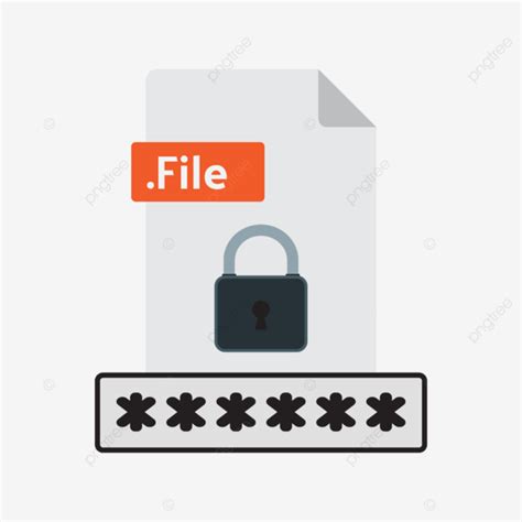 File Protection Encrypted Password File Png And Vector With