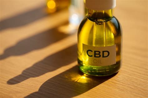 Free Photo Close Up On Cbd Oil Bottle