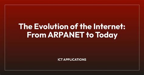 The Evolution Of The Internet From Arpanet To Today Lis Library And Information Science Academy