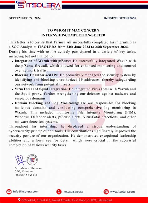 Farman Ali On Linkedin Itsolera Soc Cybersecurity Securepakistan Threatdetection Wazuh…