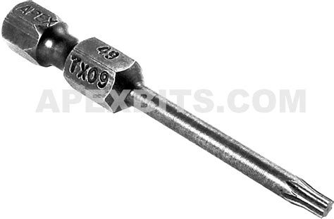 Apex TX T Torx Power Drive Bits Hex Drive