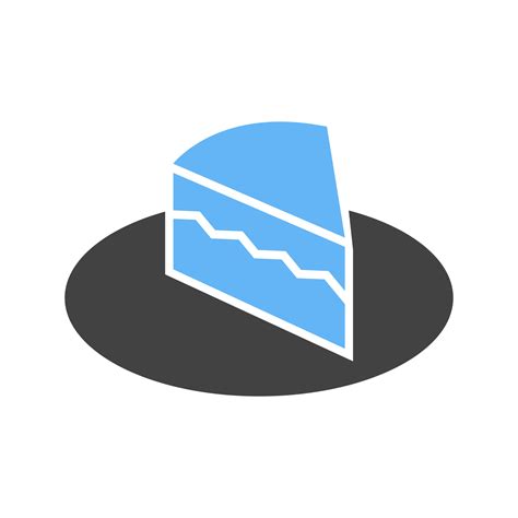 Cream Cake Glyph Blue And Black Icon 10897597 Vector Art At Vecteezy