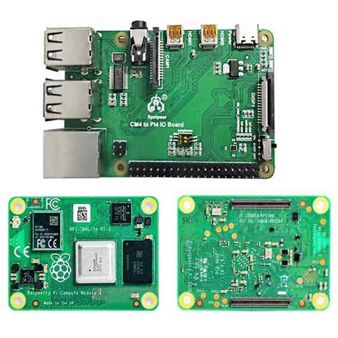 Raspberry Pi 4b Ram 1gb Converted From Cm4 Lite Compute Module Board Cm4101000 With Cm4 To 4b