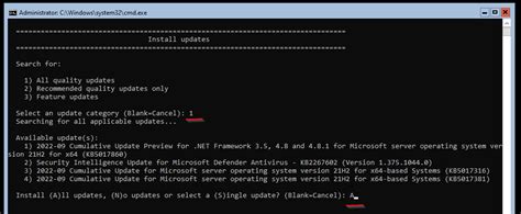installing updates on azure stack hci using sconfig