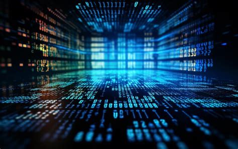 premium ai image programming code abstract technology background of