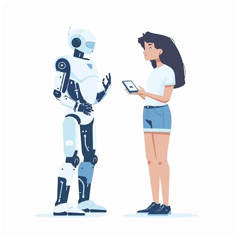 Premium Vector Artificial Intelligence And Human Communication