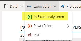 Powerbi Power BI Analyse Tabel In Excel Export Stack Overflow