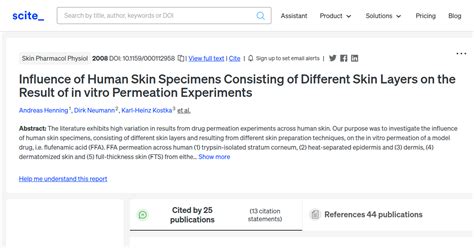 Influence Of Human Skin Specimens Consisting Of Different Skin Layers