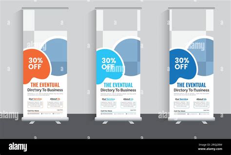 Roll Banner Template Design Stock Vector Image And Art Alamy