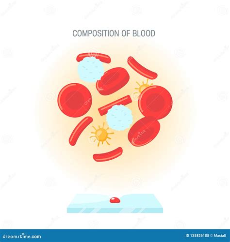 Composici?n Del Concepto De La Sangre, Ejemplo Plano Del Vector Stock ...