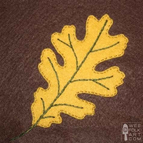 Oak Leaf Applique Block Wee Folk Art