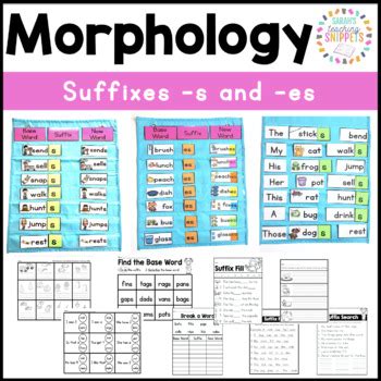 Morphology Suffix Bundle By Sarah Paul TPT