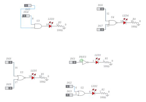 Experiment 1 Logic Gates Multisim Live