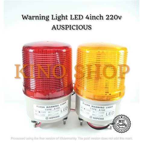 Jual Lampu Warning V Inch Led Auspicious Merah Kuning Lampu Putar Warning Light