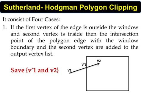 Sutherland Hodgeman Polygon Clipping Pptx