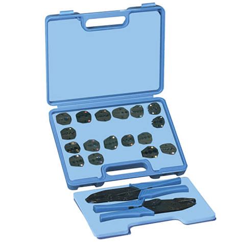 rf industries rfa 4006 500 master crimp kit 2 handles 17 die sets