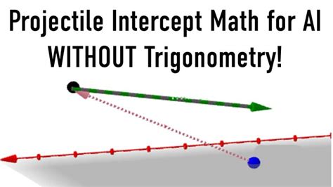 Andy Zou On Linkedin Projectile Intercept Math For Moving Targets In Ai And Game Development