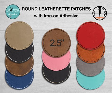 Leatherette Patch Sm Circle 25 In Craftedsupplies
