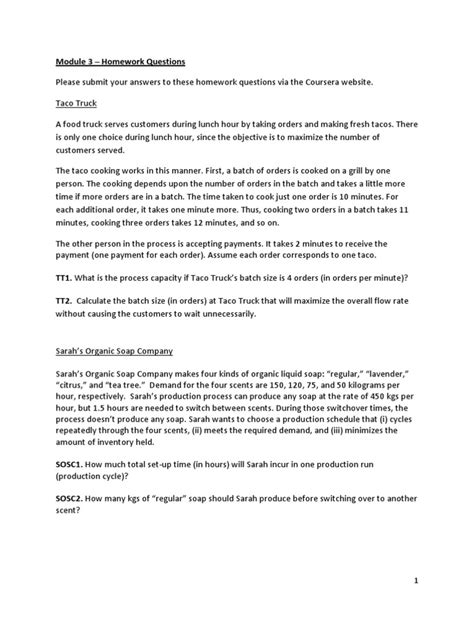 An Intro To Operations Management Questions Pdf Business Economies