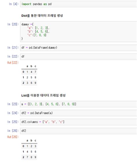 [ml] python 데이터 프레임