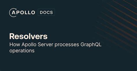 Resolvers Apollo Graphql Docs