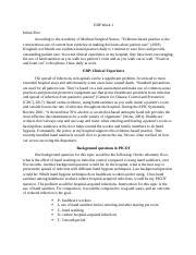 EBP WEEK 1 Docx EBP Week 1 Initial Post According To The Academy Of Medical Surgical Nurses