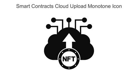 Smart Contracts Cloud Upload Monotone Icon In Powerpoint Pptx Png And Editable Eps Format Ppt