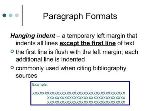 paragraphs formats 2