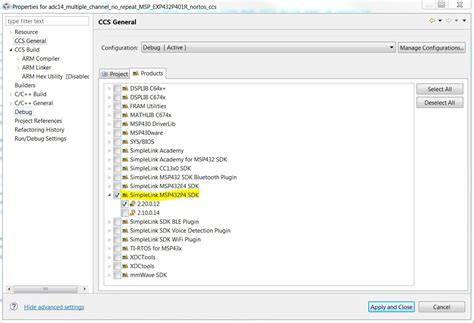 Ccssimplelink Msp432 Sdk Reuse Existing Projects After Upgrading