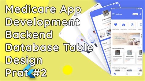 medicare app backend database design appointments services payment