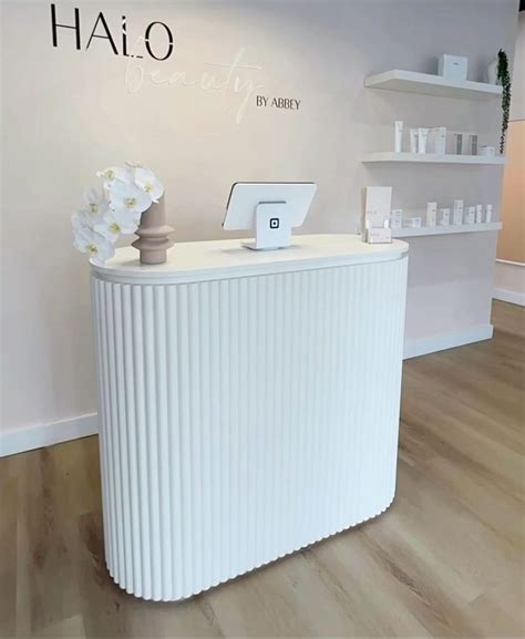 Reception Desk With Counter Modern Reception Desk With Storage