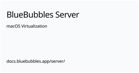 Macos Virtualization Bluebubbles Server