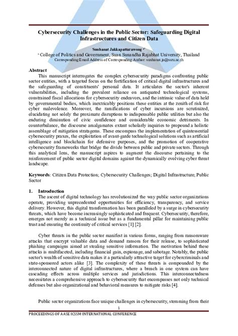 Pdf Cybersecurity Challenges In The Public Sector Safeguarding